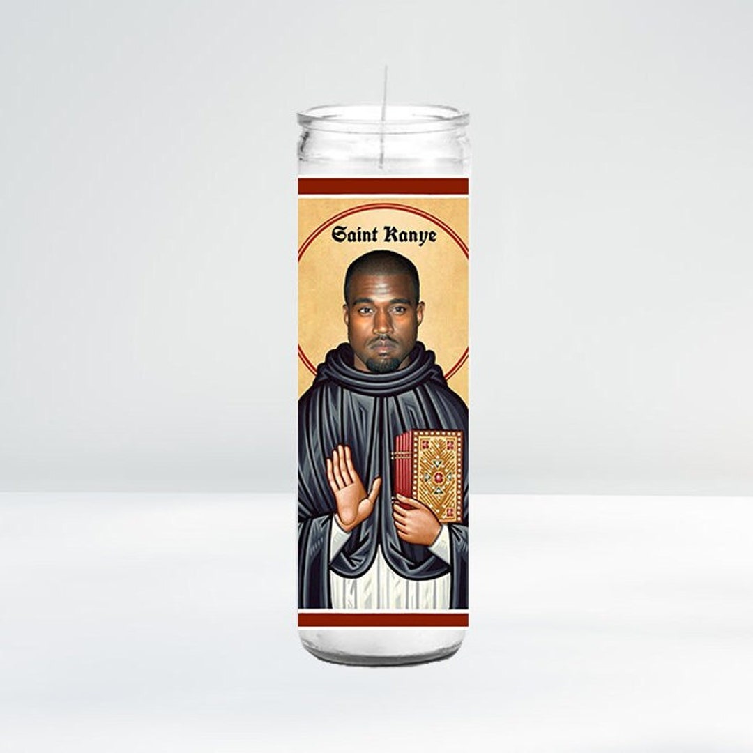 Saint Kanye West Celebrity Prayer Candle 8 Unscented Funny Gift Idea - Etsy