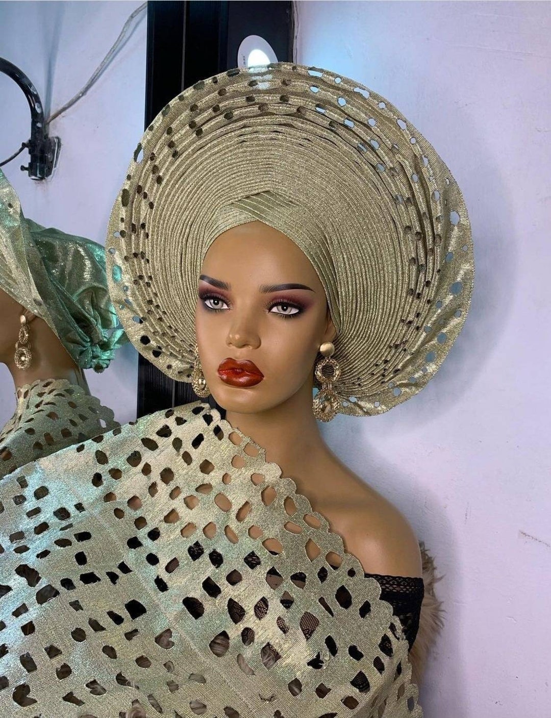 Laser Cutauto Gele,asooke,ready to Wear Headgear,fabric Autogele, Pte ...