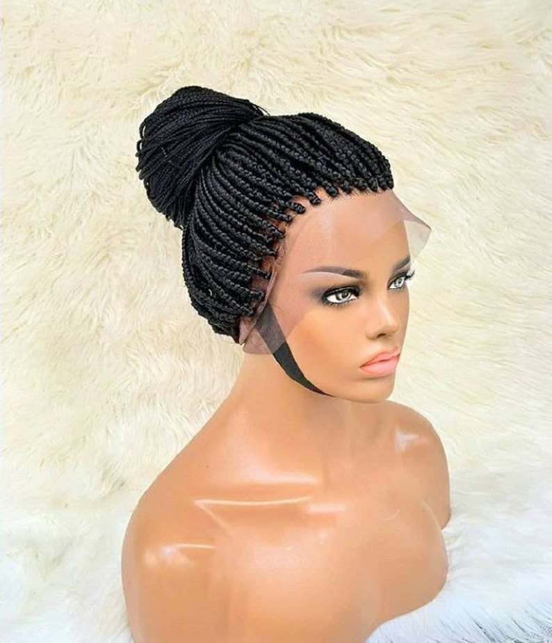 Braided Wigbox Braided Wig Full Lace Wig Cornrow Wig Faux | Etsy