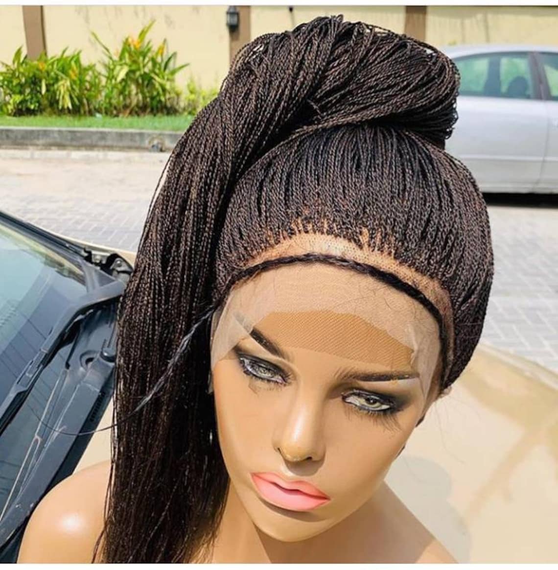 Twists Braided Wig360 Lace Twists Cornrow Wigs Lace Front | Etsy