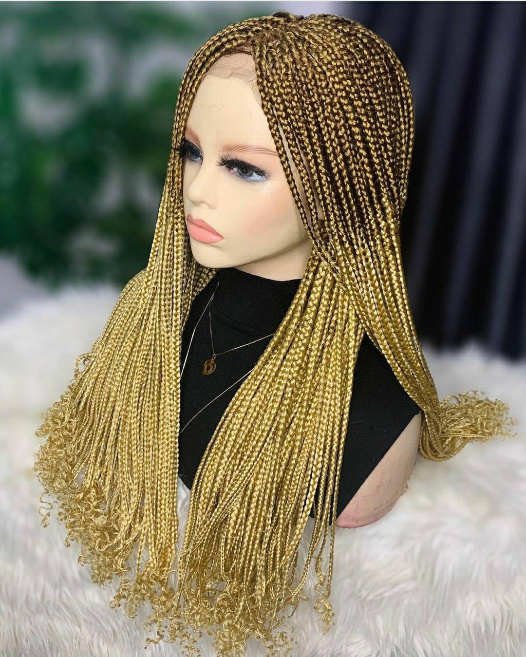 Braided Wig ,box Braided Wig Lace Wigs Cornrow Wigs Goddess Locs Wig ...