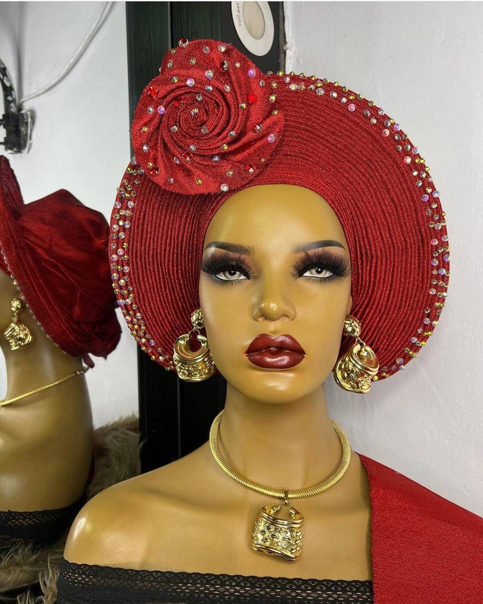 Auto Geleasookeready to Wear Headgearfabric Autogele - Etsy