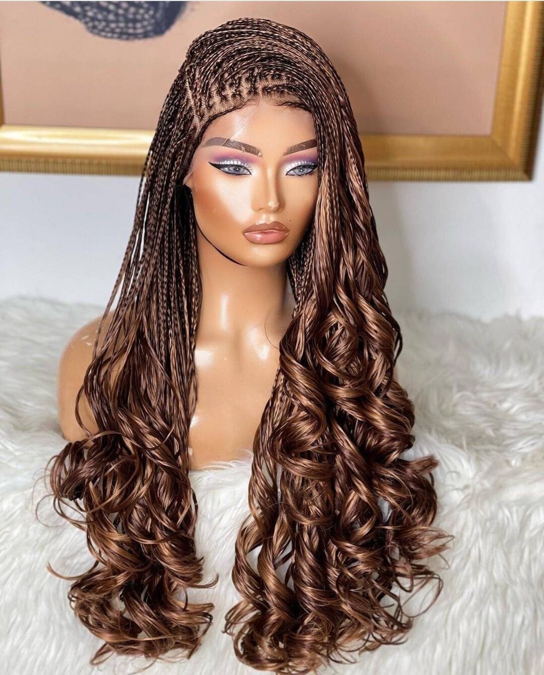 Braided Wig Cornrow Wig Box Braided Wig Ombre Wigs Passion Twists Wig