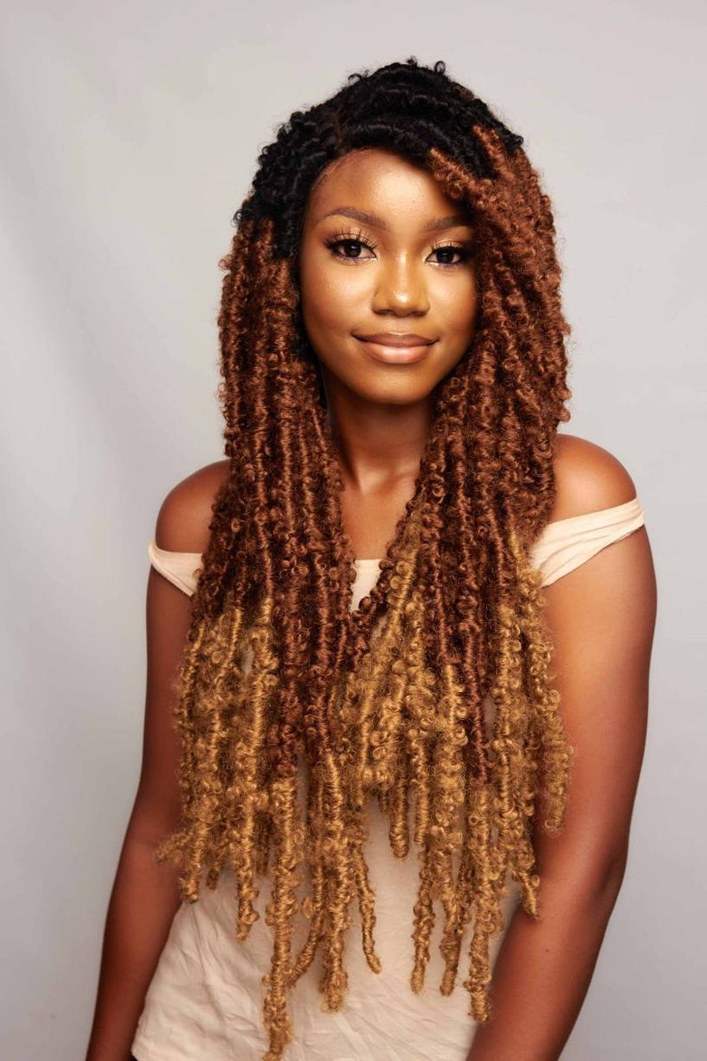 Butterfly Locs Wig Full Lace Wig Lace Front Wig Faux Locks - Etsy