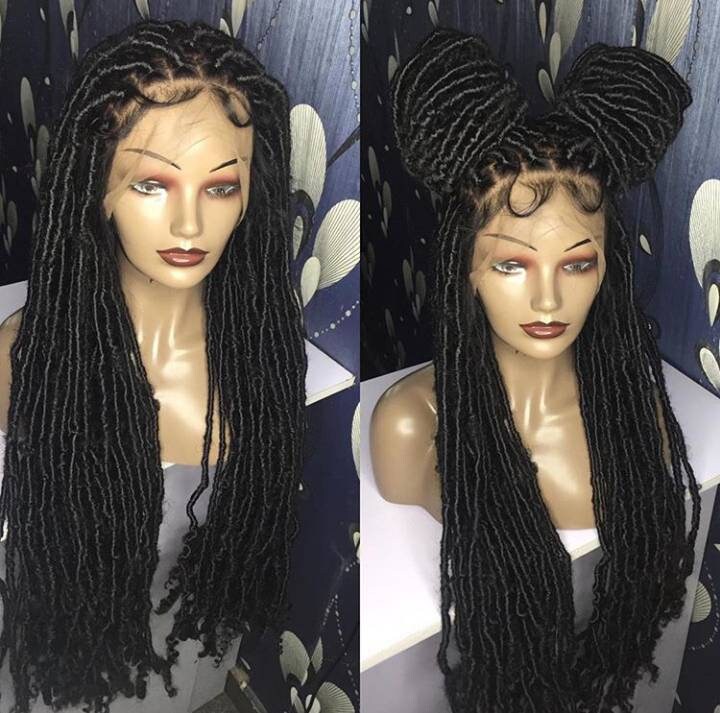 Full Lace Faux Locs Wigdreadlocks Wig Full Lace Wig Goddess - Etsy