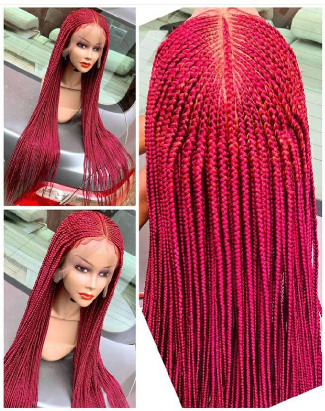 Braided Wig Cornrow Wig Box Braided Wig Ombre Wigs Passion Twists Wig