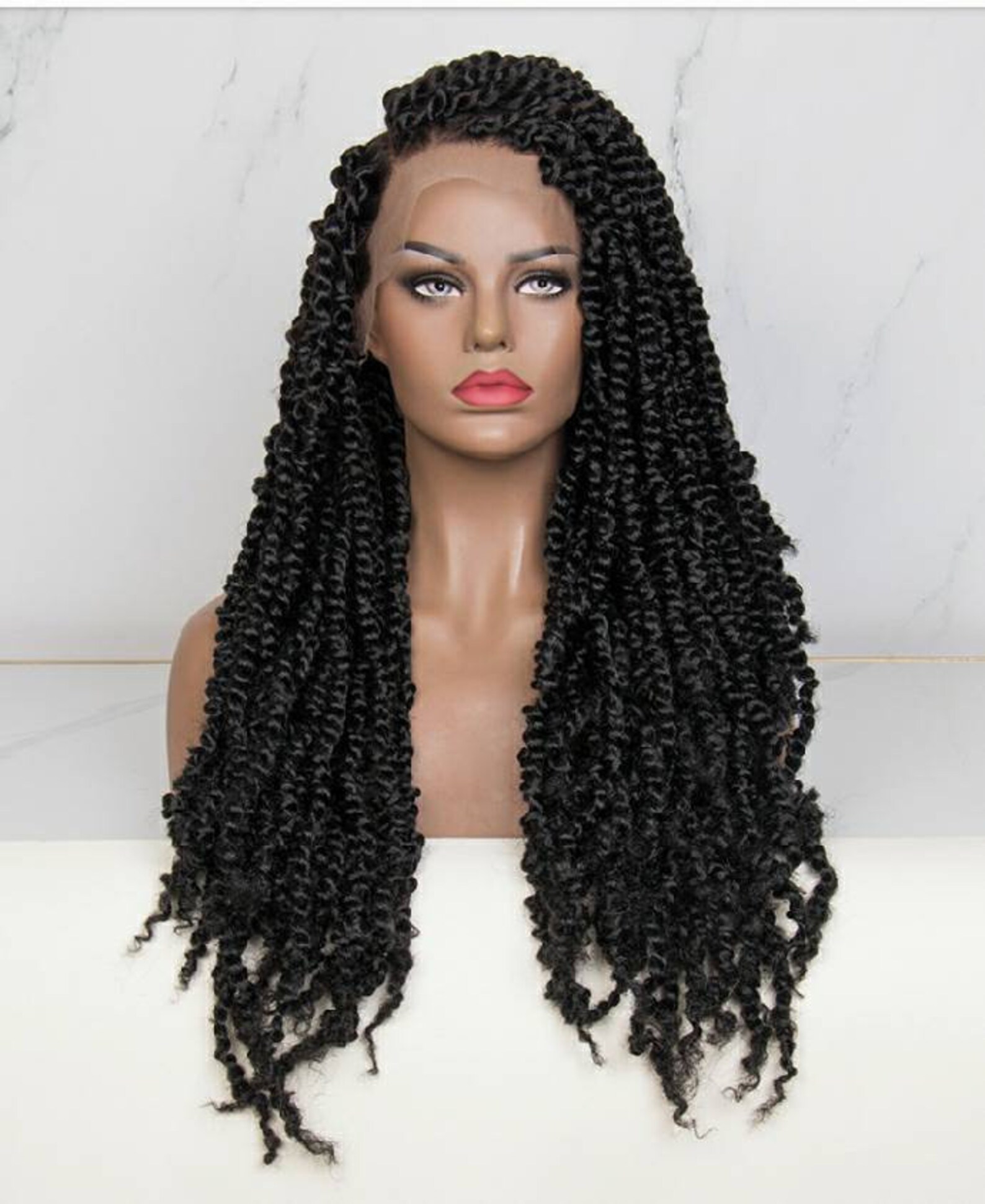 Passion twists wigfull lace passion twists wig lace front wig | Etsy