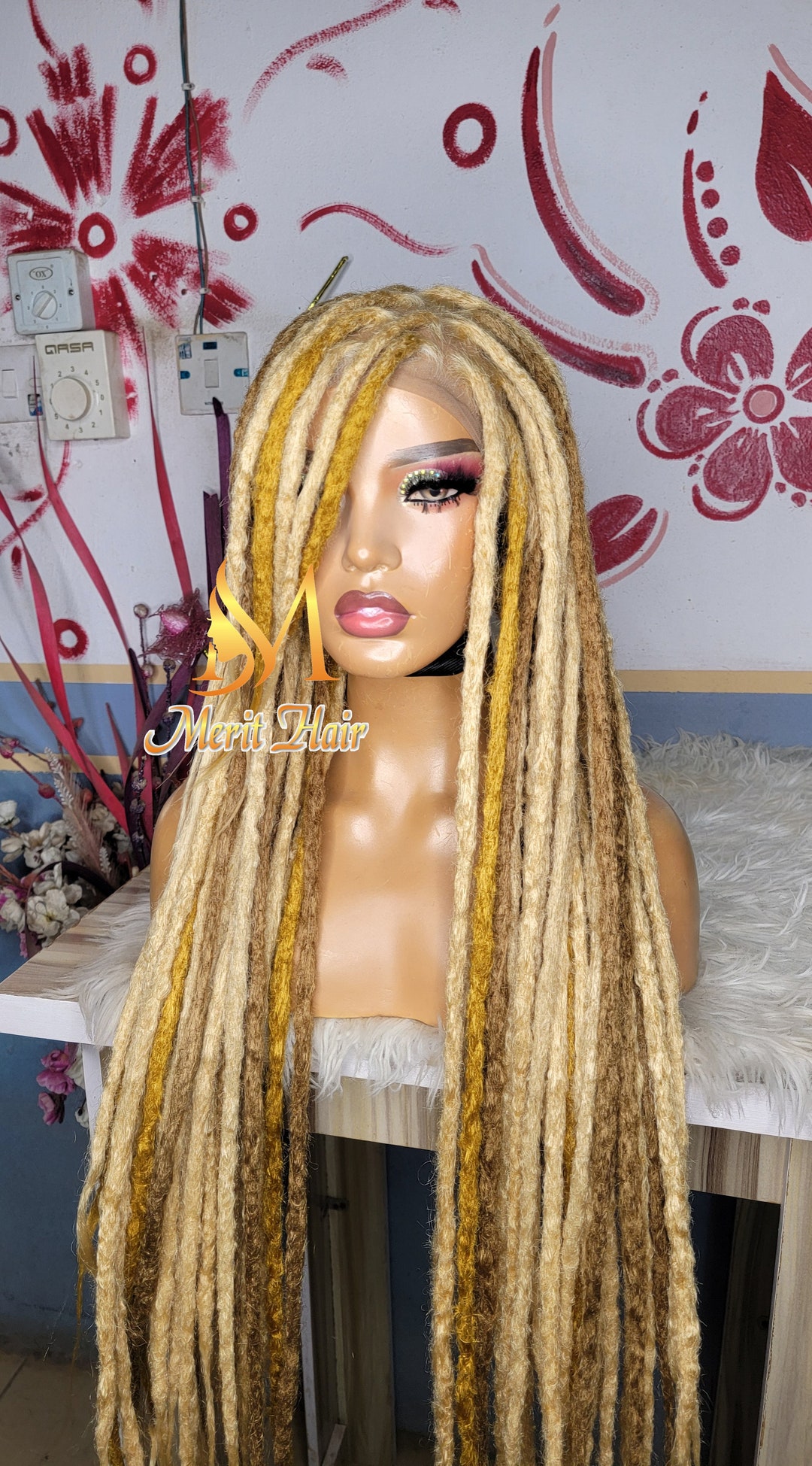 Front Lace Dreadlocks Wig,fauxlocs Wig,braided Wig, Wigs for Black ...