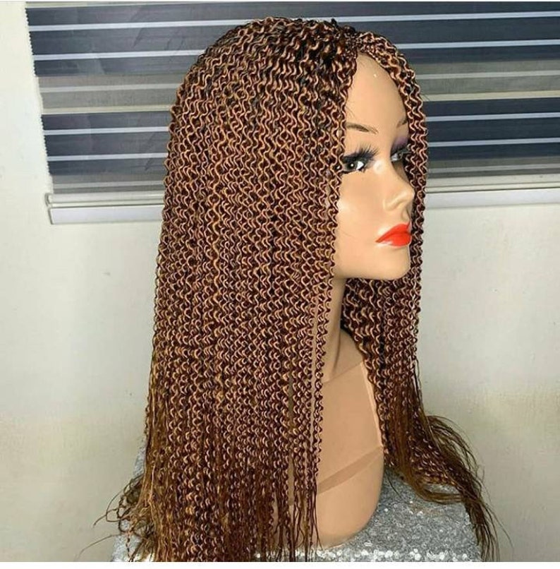 Braided Wigtwists Braided Wig.single Part Wig Cornrow Wig - Etsy