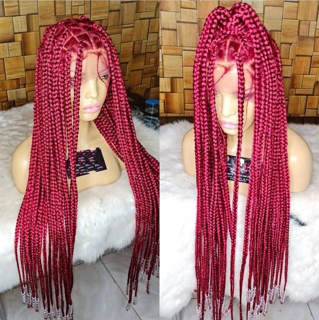 Full Lace Braided Wig. Box Braided Wig,ombre Box Braided Wig Wigs for ...