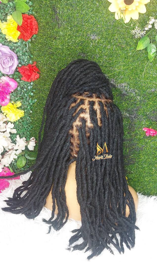 Full Lace Faux Locs Wigdreadlocks Wig Full Lace Wig Goddess | Etsy