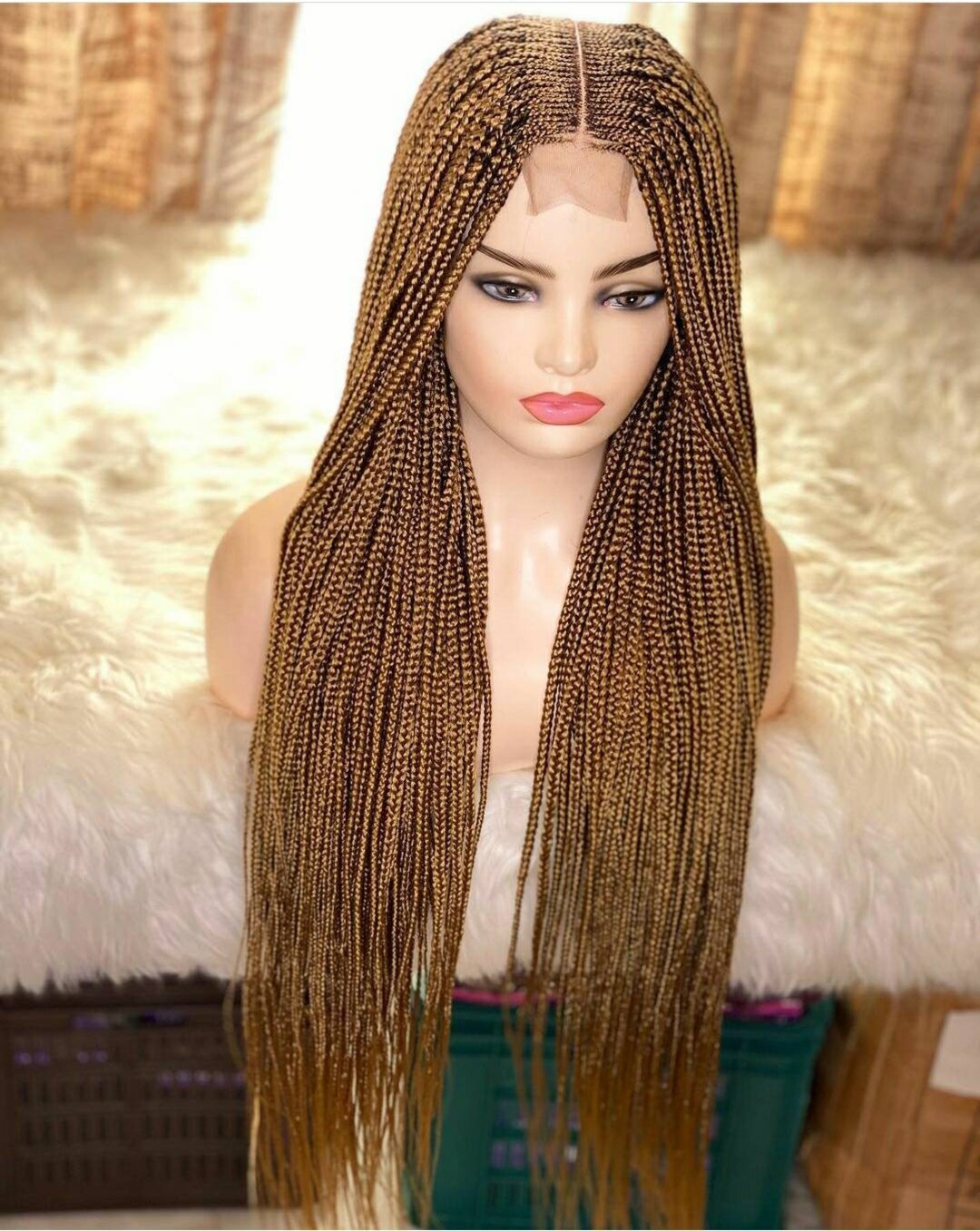 Braided Wig ,box Braided Wig Lace Wigs Cornrow Wigs Goddess Locs Wig ...