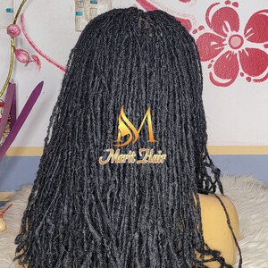 Sister Locks Wig,front Lace Small Loc,braided Wig Wigs for Black Women ...