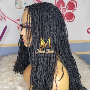 Sister Locks Wig,front Lace Small Loc,braided Wig Wigs for Black Women ...