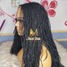 Sister Locks Wig,front Lace Small Loc,braided Wig Wigs for Black Women ...