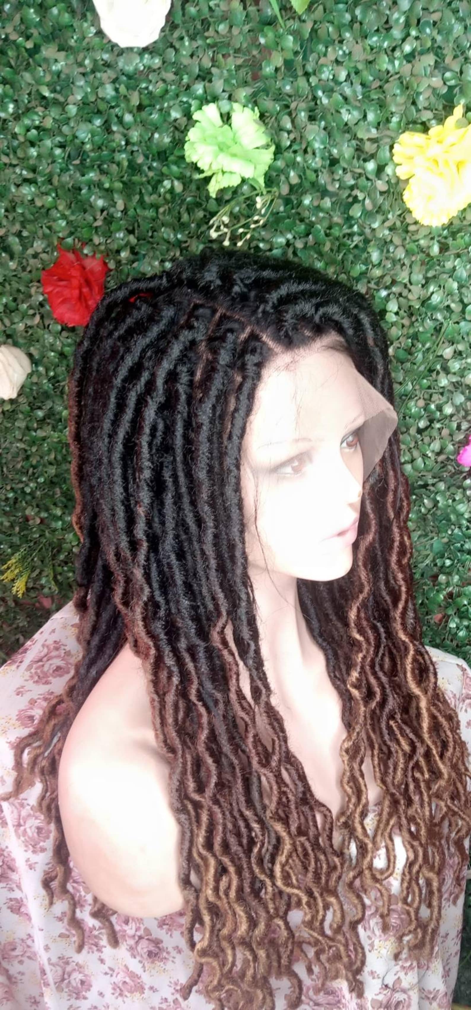 Full Lace Faux Locs Wigdreadlocks Wig Full Lace Wig Goddess - Etsy