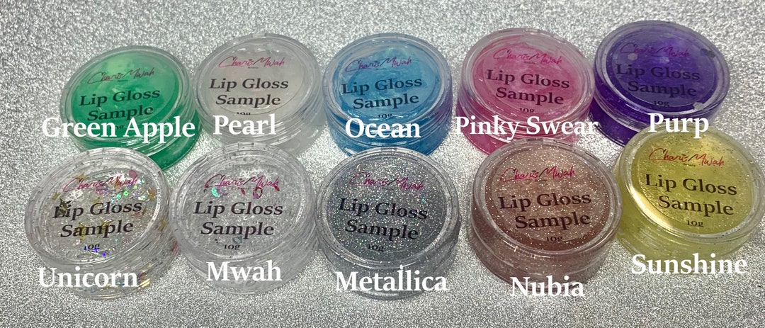 Lip Gloss Samples 10g Each Test Lip Gloss Before Purchase - Etsy