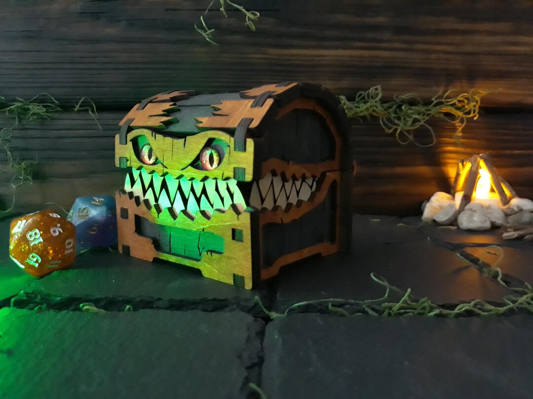 Mimic Box, (treasure Chest Design) Dice Box, D&D - Etsy