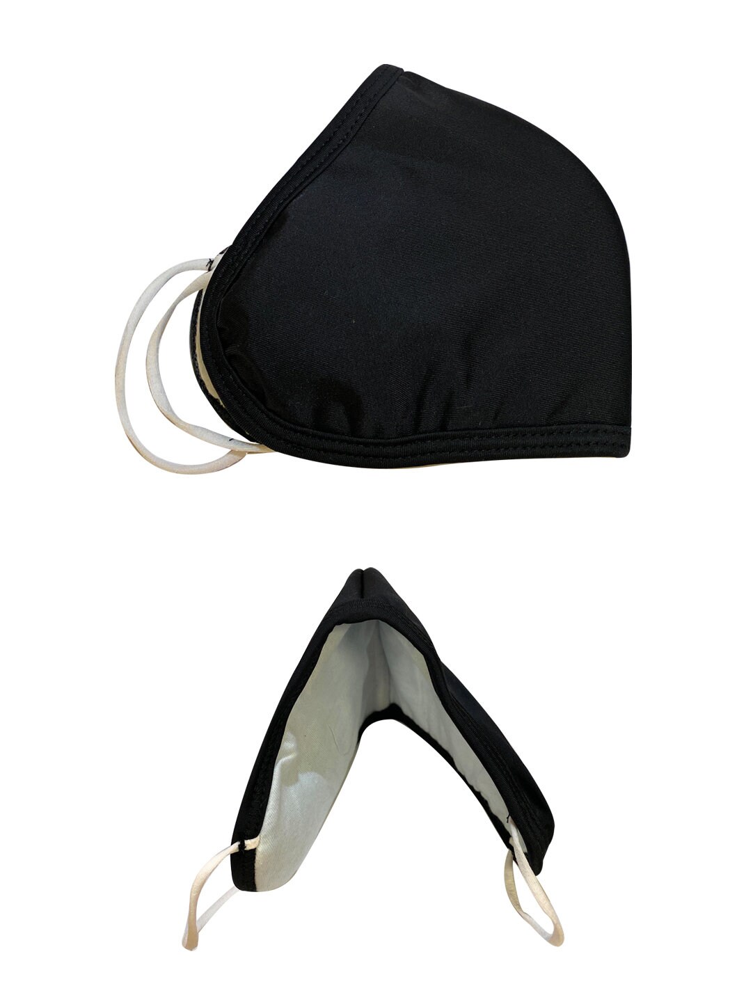 Face Mask 4 Layer Solid Black - Etsy