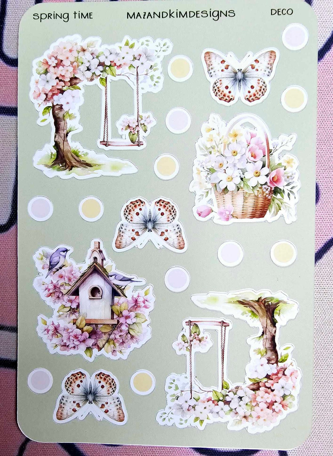 Spring Time Deco Sheet - Etsy