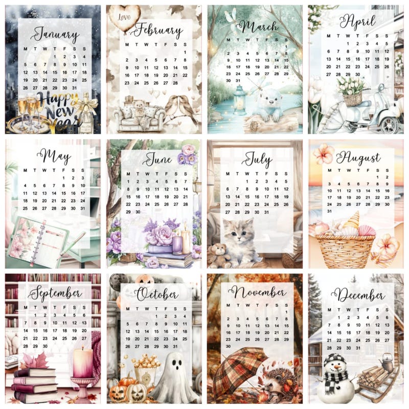 Matt 2026 Calendar - Etsy UK