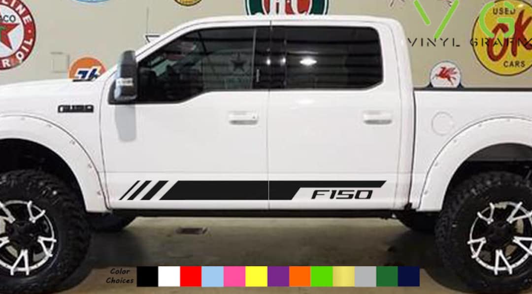 Ford F150 F-150 Vinyl Side Decal Sticker Graphics Kit X2 ANY COLOR ...