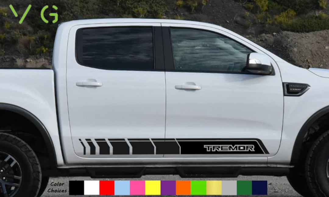Ford Ranger Tremor Vinyl Side Decal Sticker Graphics Kit X2 ANY COLOR ...