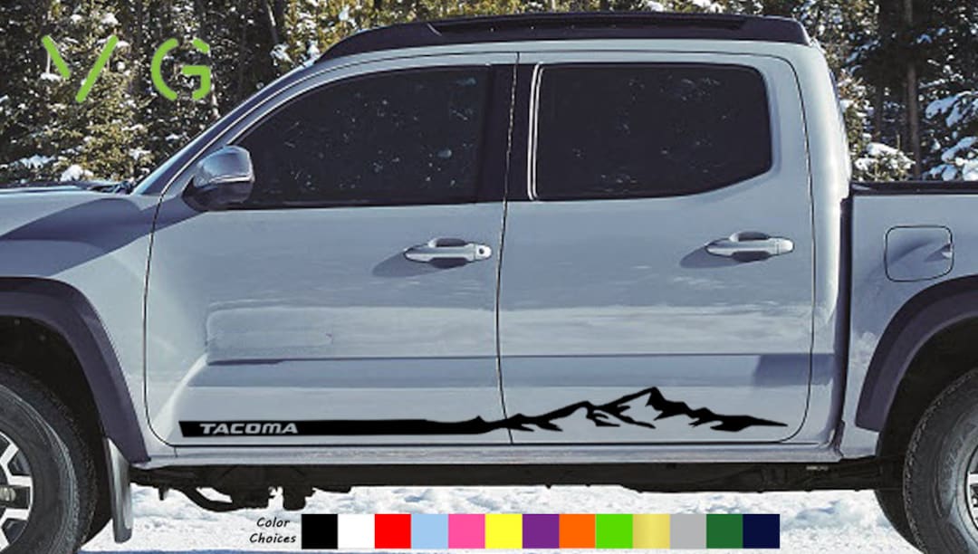 Toyota Tacoma Vinyl Side Decal Sticker Graphics Kit X2 ANY COLOR - Etsy