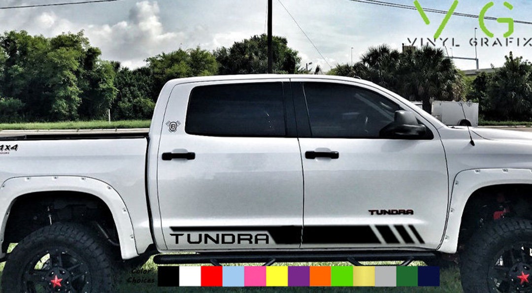Toyota Tundra Vinyl Side Decal Sticker Graphics Kit X2 ANY COLOR - Etsy