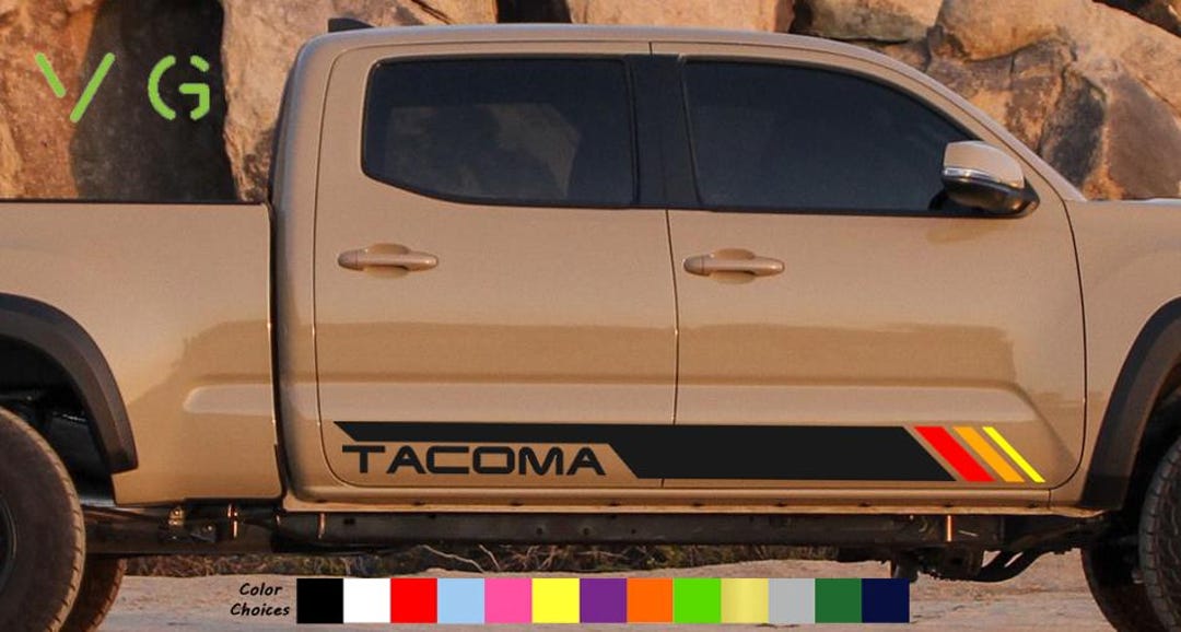 Toyota Tacoma Retro Classic Vinyl Side Decal Sticker Graphics Kit X2 ...