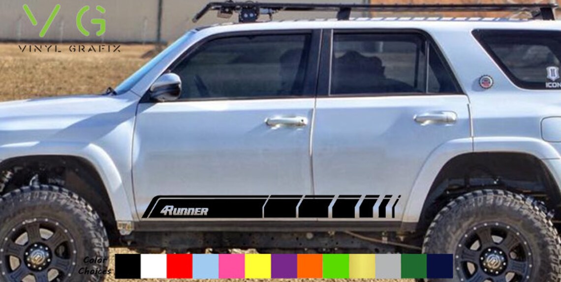 Toyota 4runner Vinyl Side Decal Sticker Graphics Kit X2 ANY COLOR - Etsy