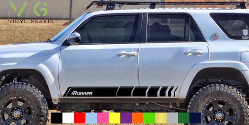 Toyota 4runner Vinyl Side Decal Sticker Graphics Kit X2 ANY COLOR - Etsy