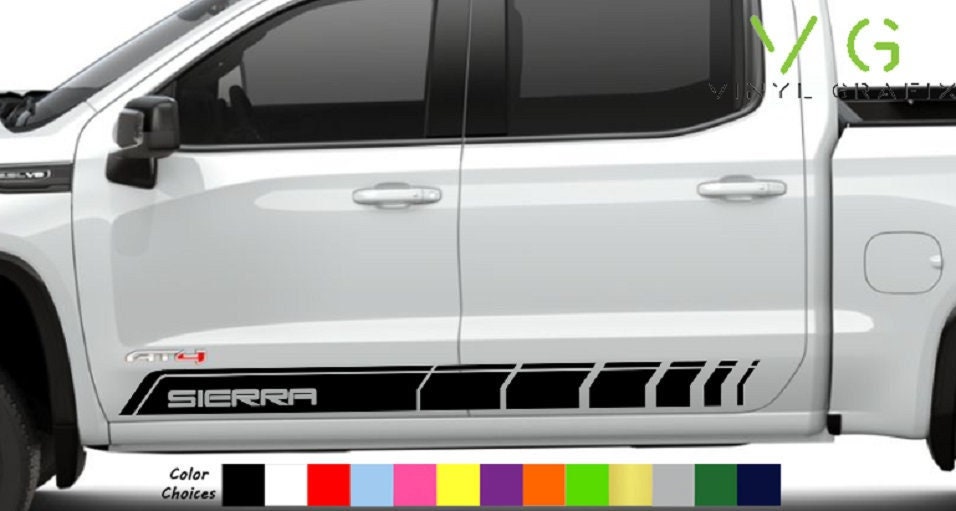 GMC Sierra Vinyl Side Decal Sticker Graphics Kit X2 ANY COLOR - Etsy