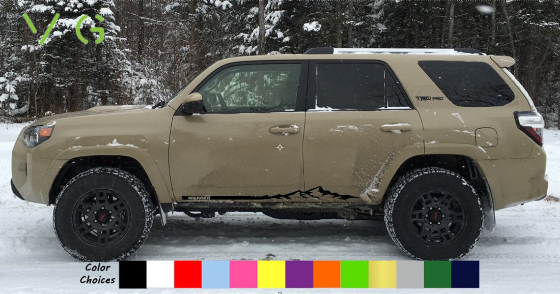 Toyota 4runner Vinyl Side Decal Sticker Graphics Kit X2 ANY COLOR - Etsy