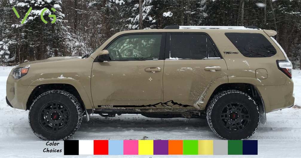 Toyota 4runner Vinyl Side Decal Sticker Graphics Kit X2 ANY COLOR - Etsy