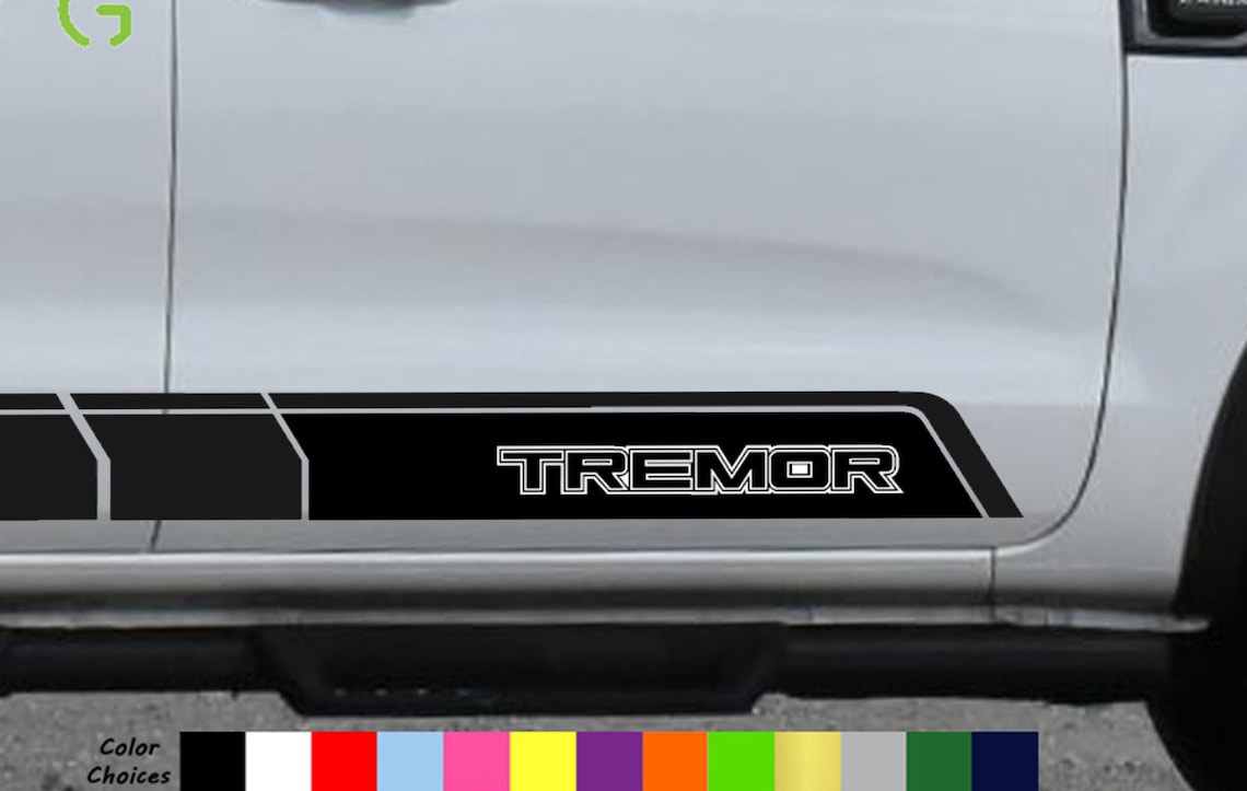 Ford Ranger Tremor Vinyl Side Decal Sticker Graphics Kit X2 ANY COLOR ...