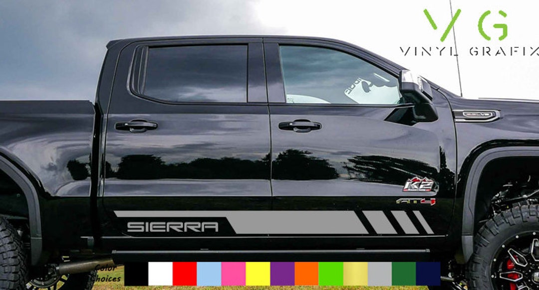 GMC Sierra Vinyl Side Decal Sticker Graphics Kit X2 ANY COLOR - Etsy
