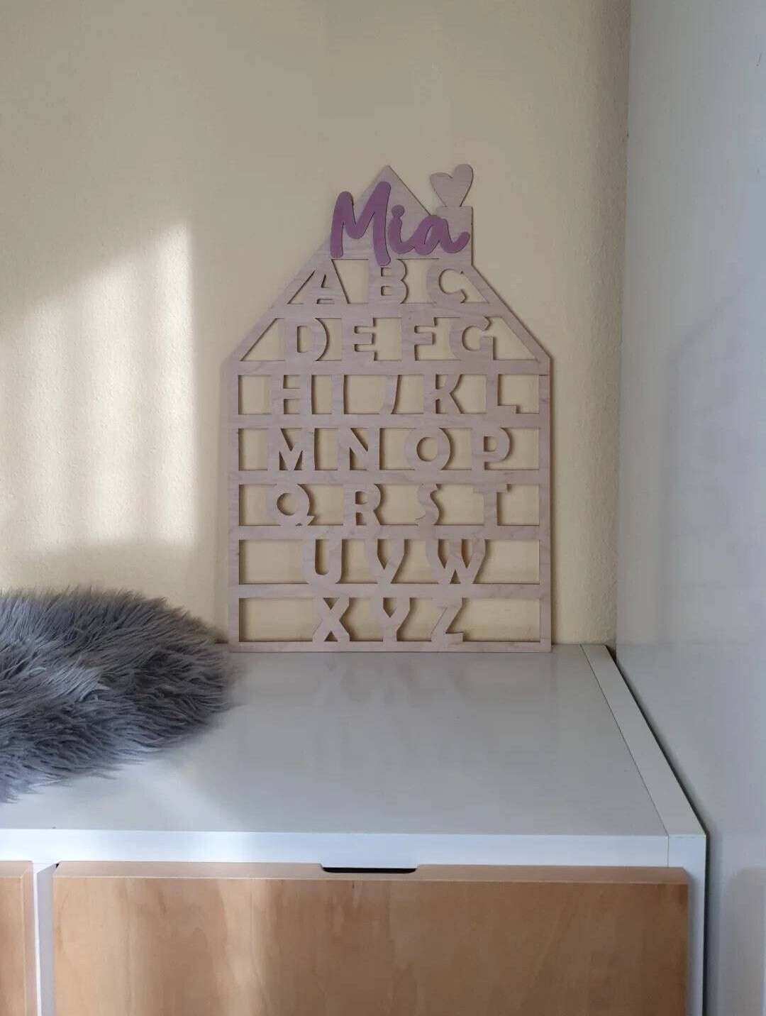 ABC House Enrollment Customizable Wood Children's Room - Etsy
