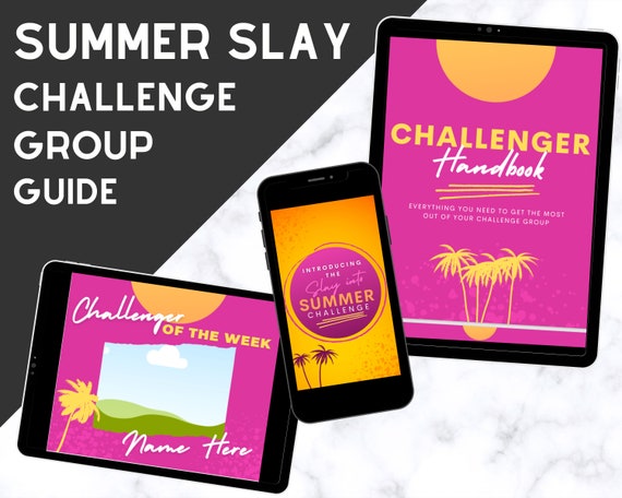 Summer Slay Health & Fitness Challenge Group Bundle for | Etsy