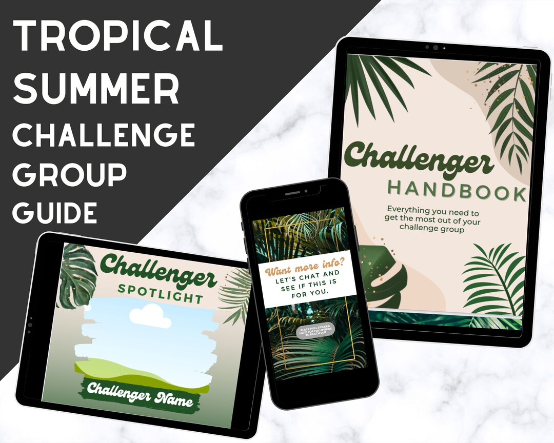 Tropical Summer Health & Fitness Challenge Group Bundle for Coaches ...