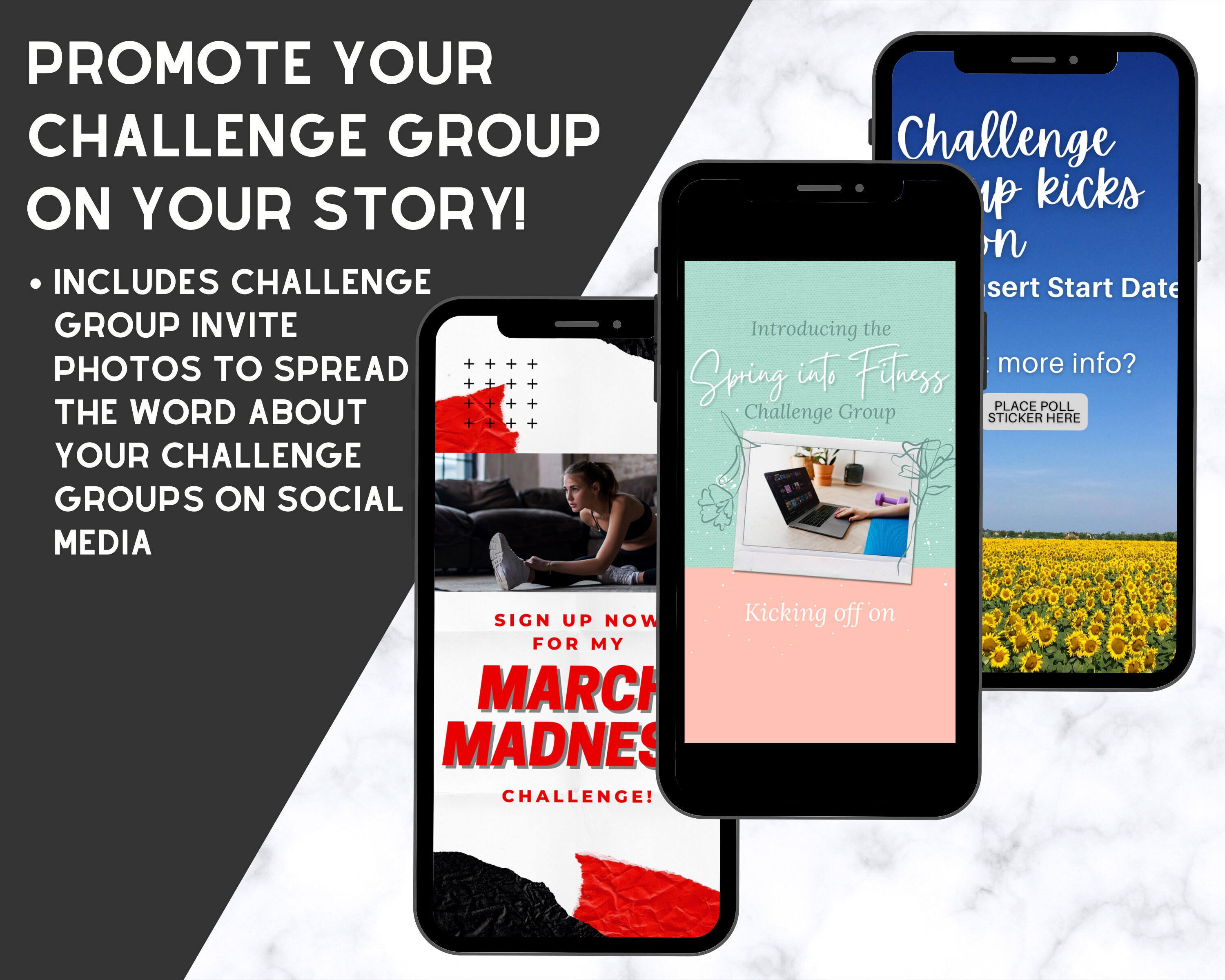 Spring Challenge Group Guide Bundle, March, April, May, Done for You ...