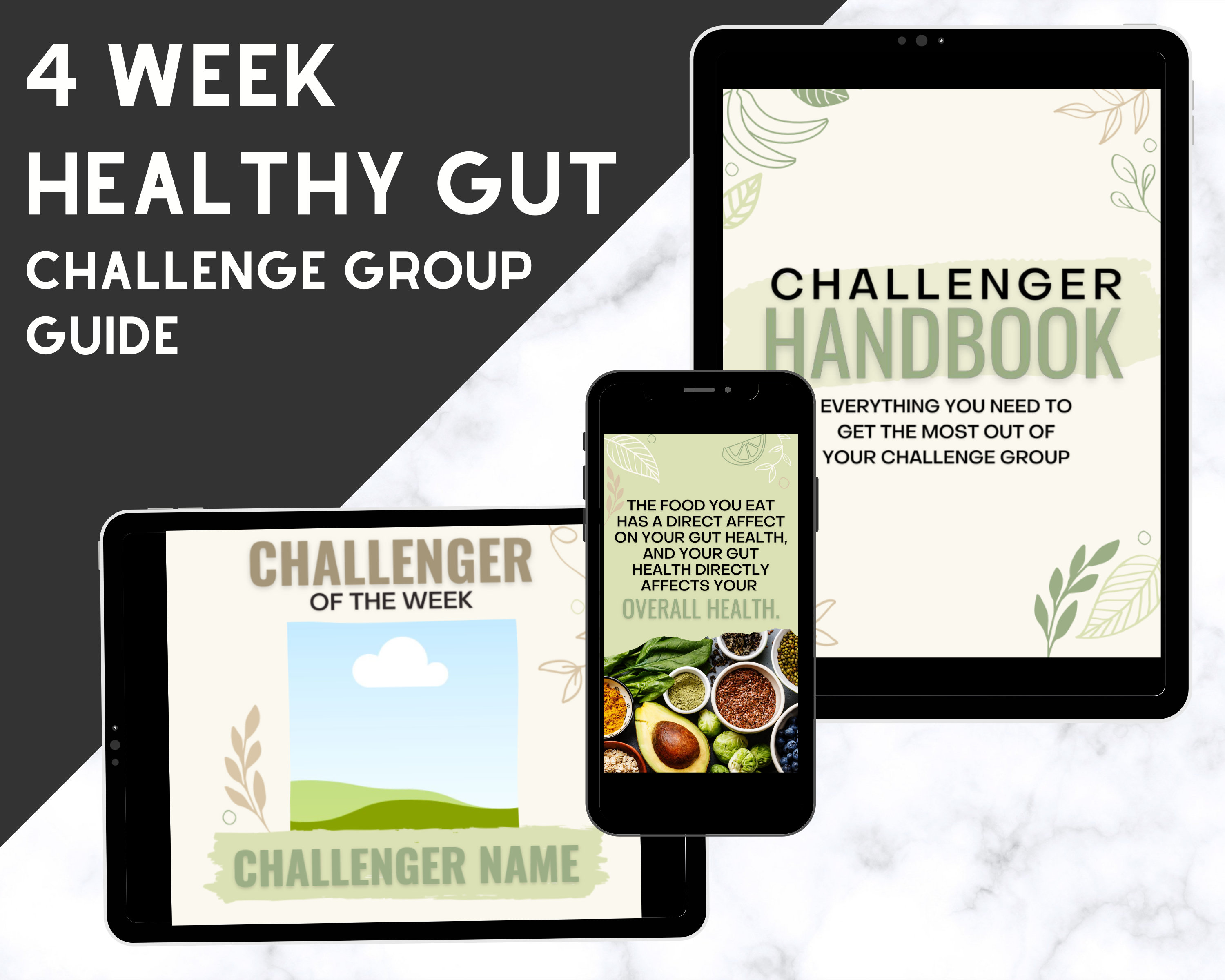 4 Week Healthy Gut Challenge Group Bundle, Challenge Group Posting ...