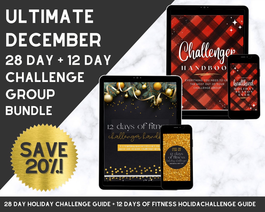 Ultimate December Challenge Group Guide Bundle, Holiday, Christmas ...