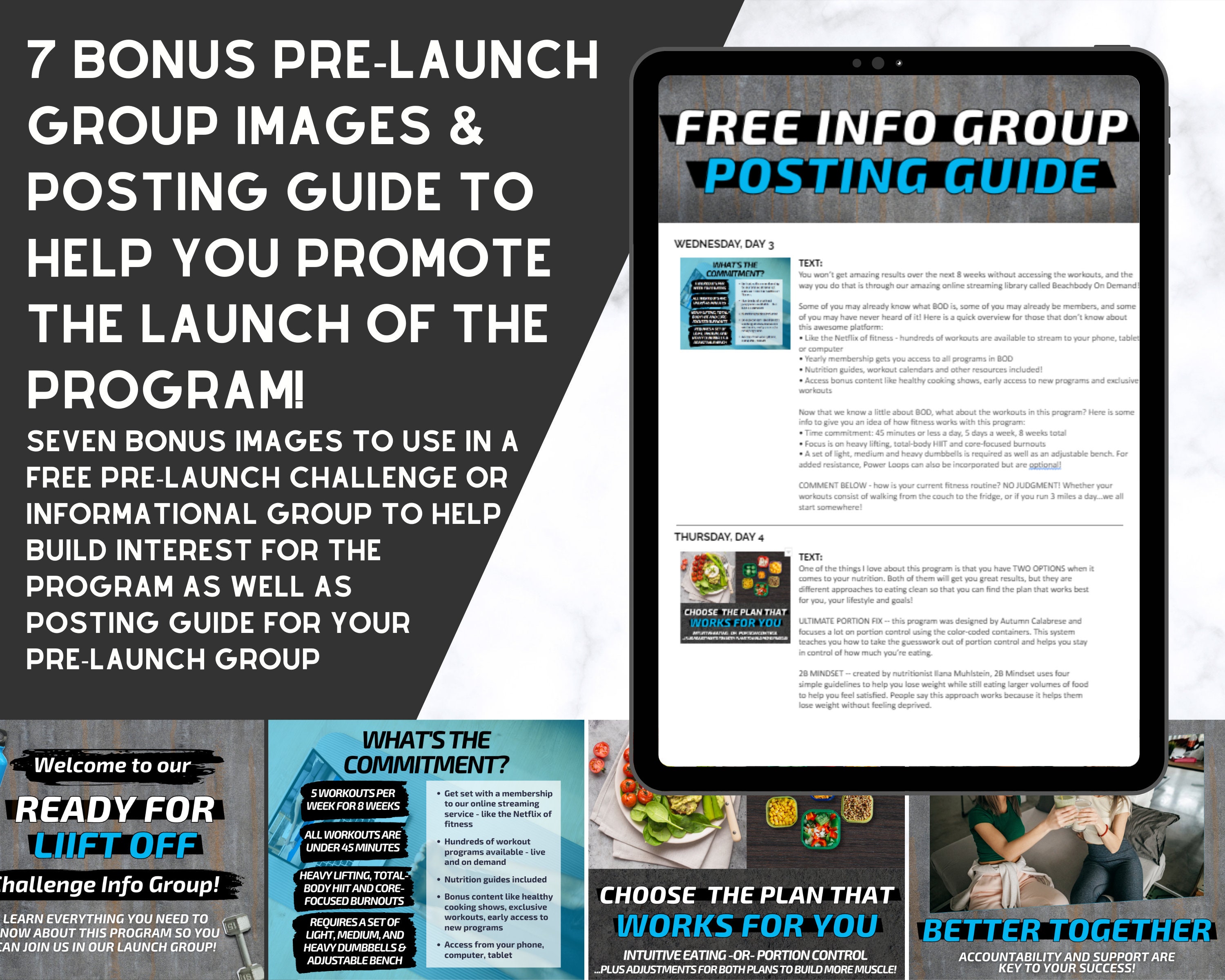 Ready for LIFT OFF Challenge Group Bundle, Challenge Group Posting ...