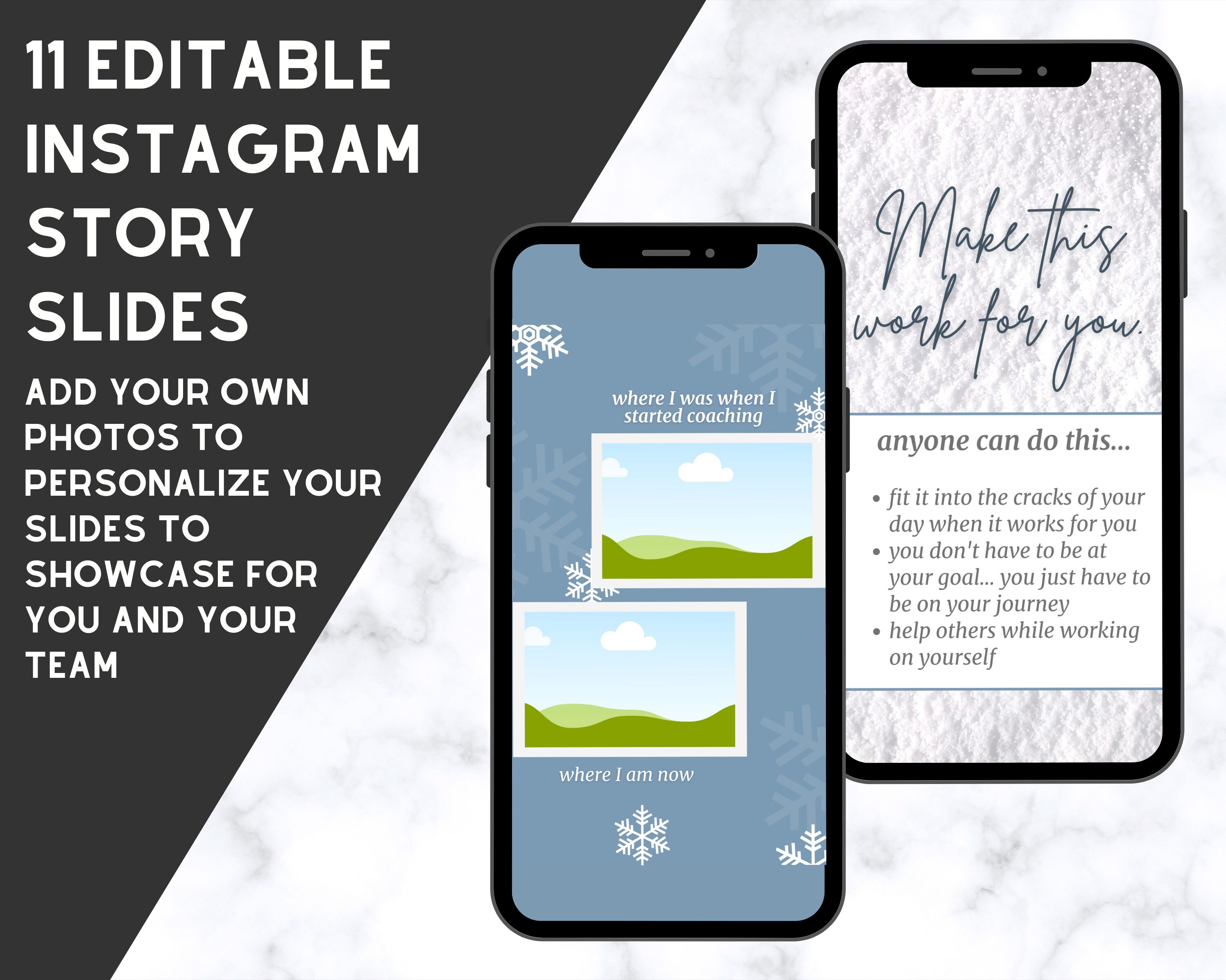 Winter Themed What is Coaching? Templates for Canva, Instagram Story ...