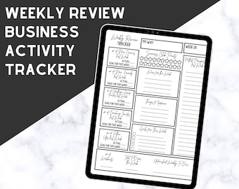 Power Hour Business Activity Tracker // Printable PDF Instant Download ...