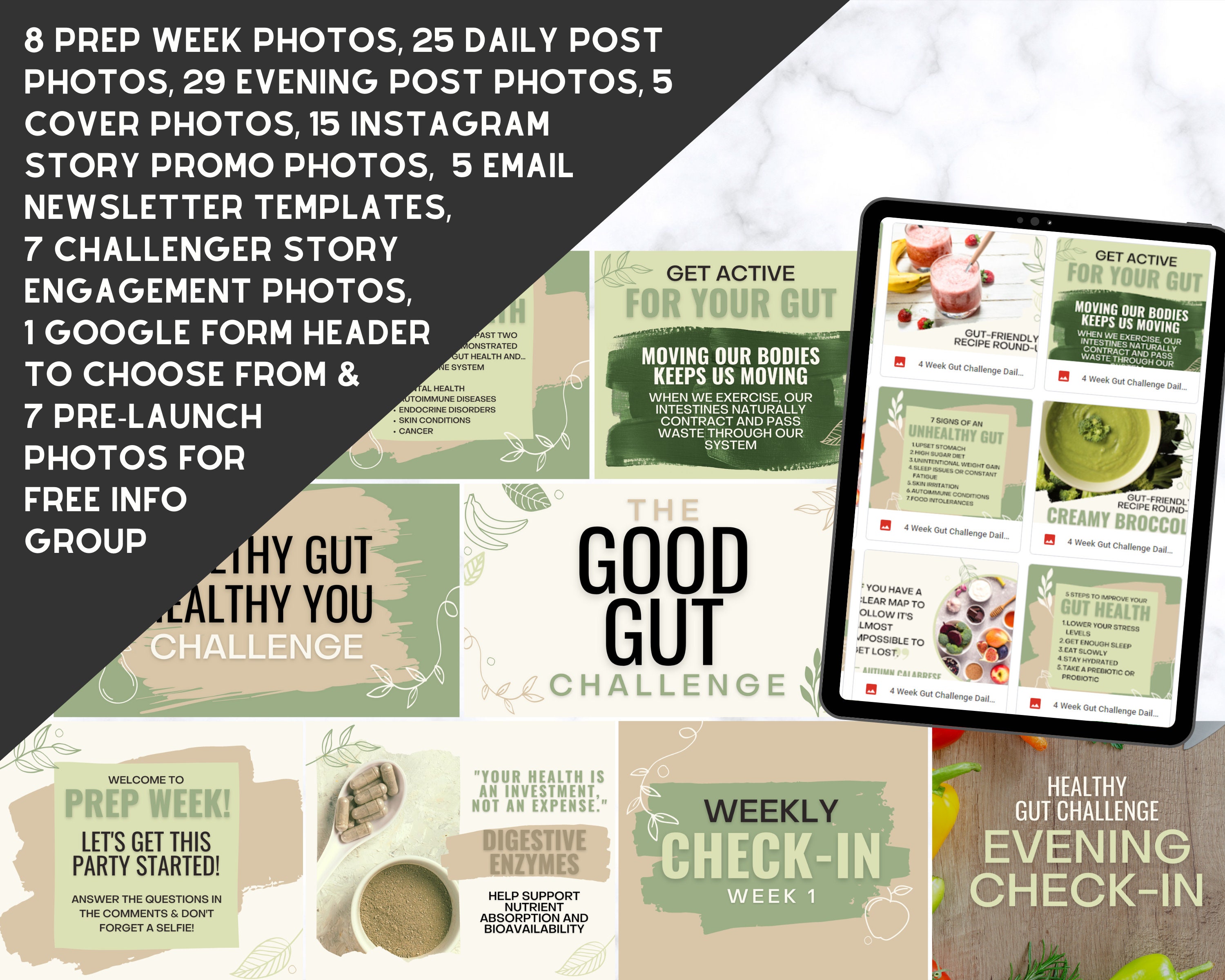 4 Week Healthy Gut Challenge Group Bundle, Challenge Group Posting ...