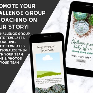 Fully Editable Challenge Group Template Bundle, Canva, Customizable ...
