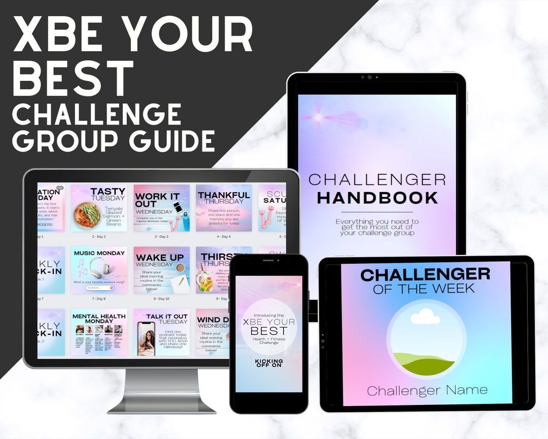 Xbe Your Best Challenge Group Bundle, Challenge Group Posting Guide ...