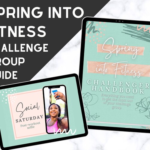 Spring Challenge Group Guide April Fitness Challenge - Etsy